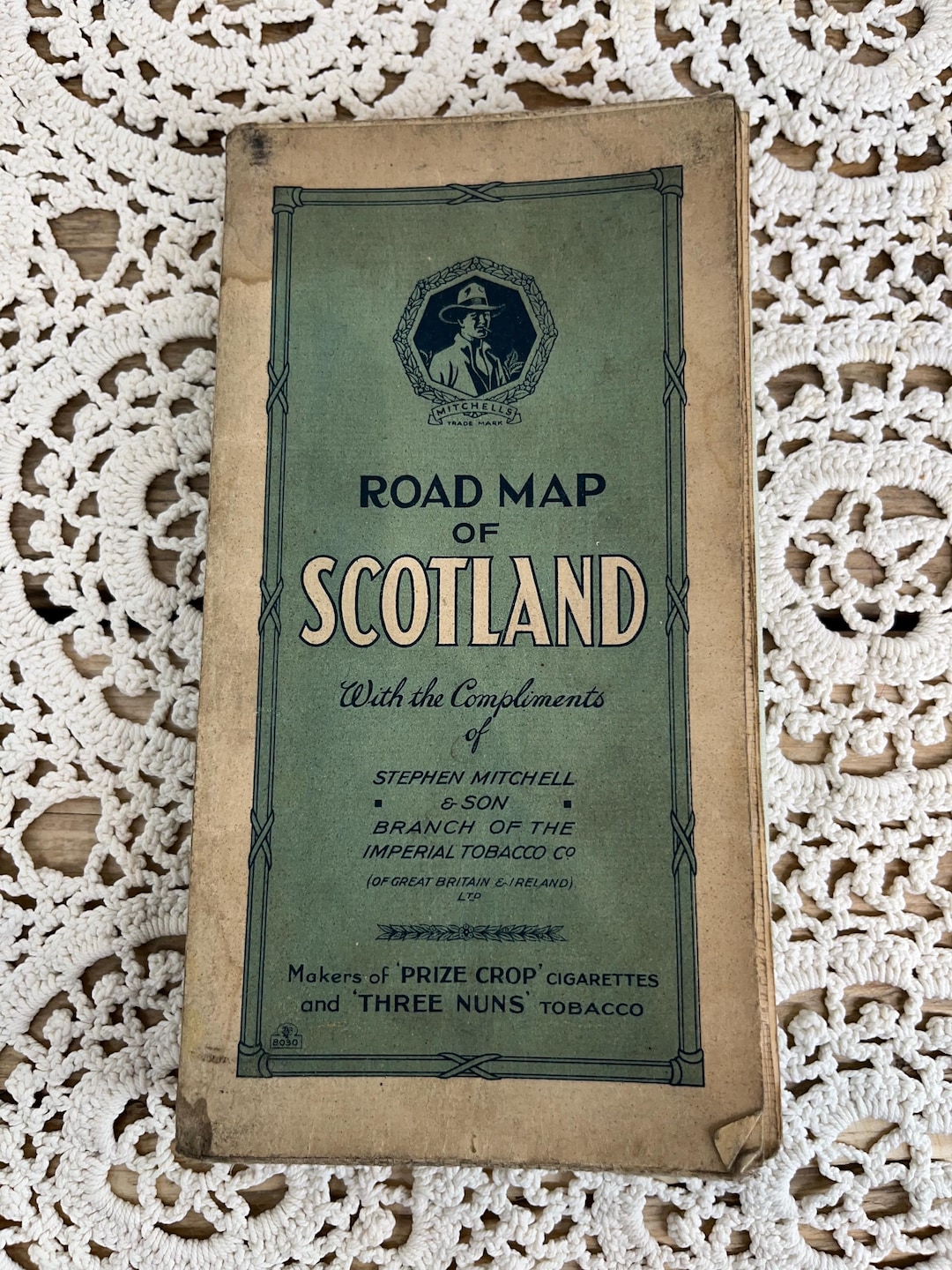 VINTAGE SCOTLAND MAP - Road Map of Scotland Published in 1932 - Etsy