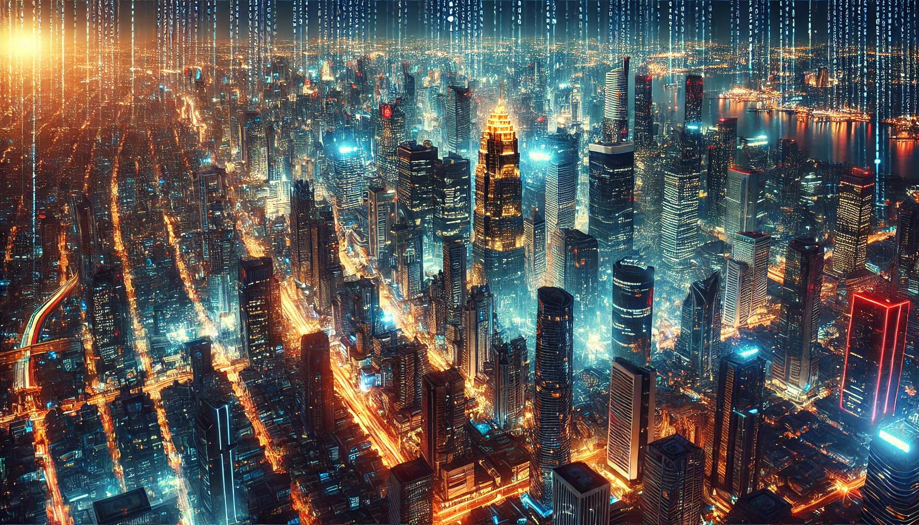 A Collection of 3 Night View Metropolian and Urban Cities With ...