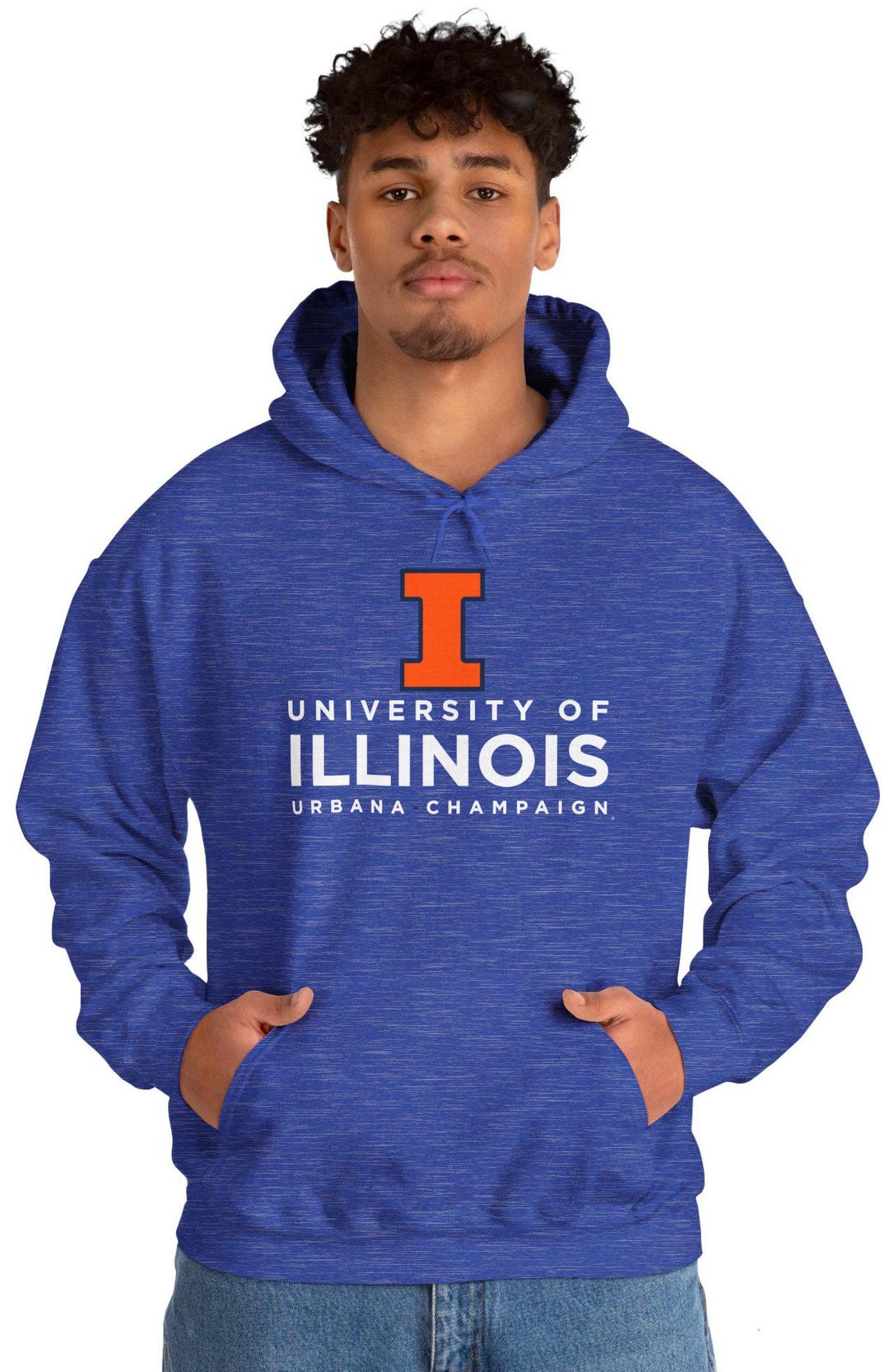 Heather Royal Blue UIUC Hoodie - Etsy