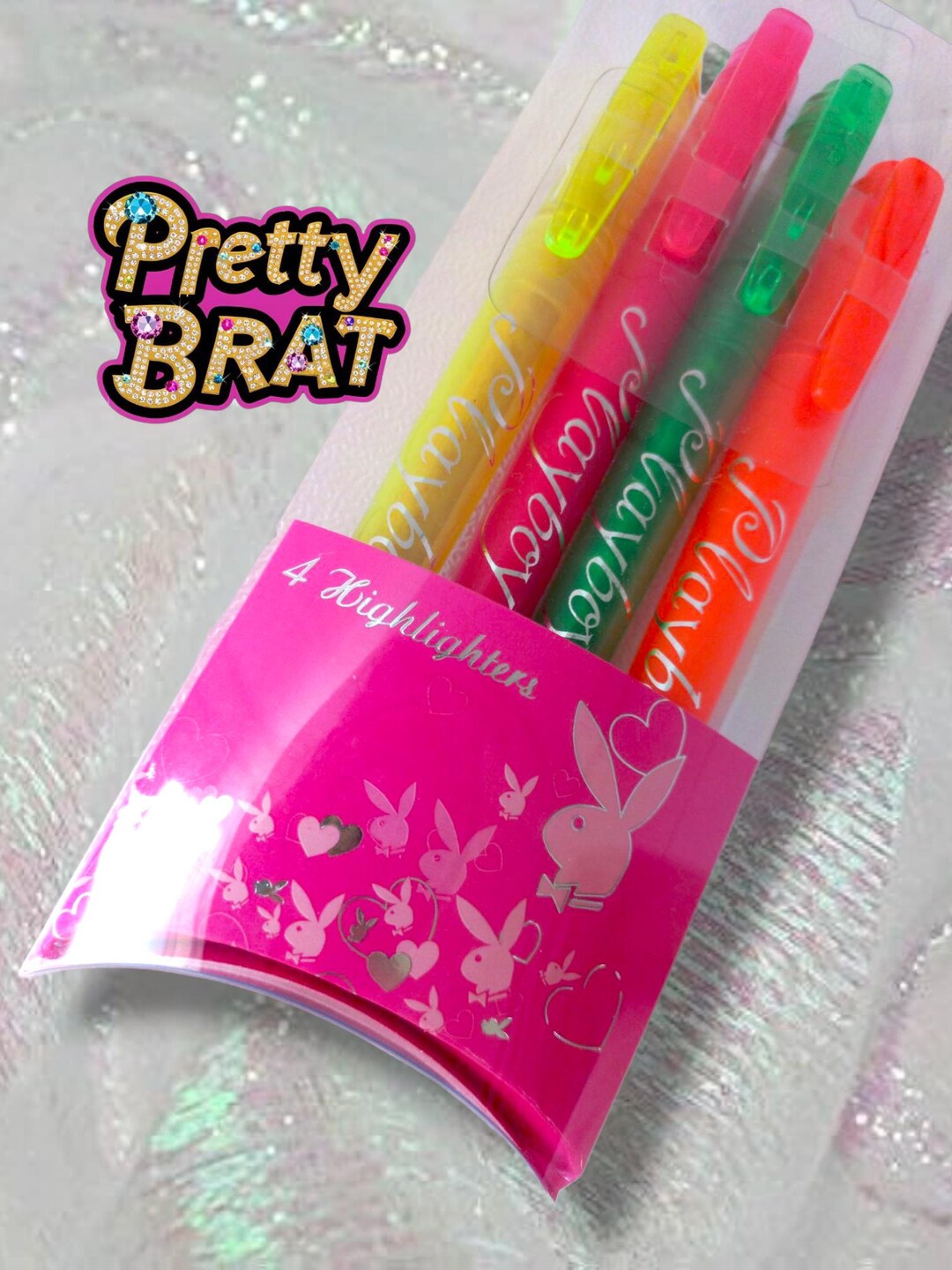 Vintage Playboy Highlighter Set Y2K 2000s Stationery Mcbling Aesthetic ...