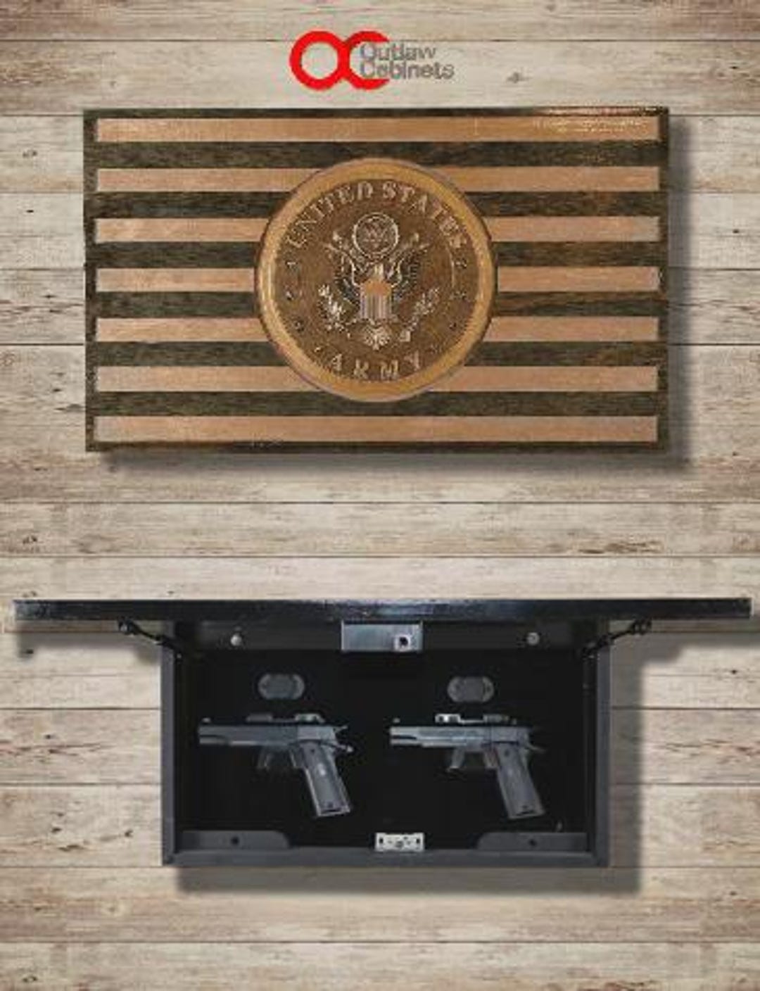 Concealment Cabinet Storage - Flag - Army Brown/tan - Etsy