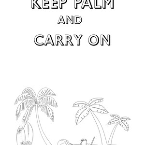 Kids Beach and Summer Coloring Pages - Etsy