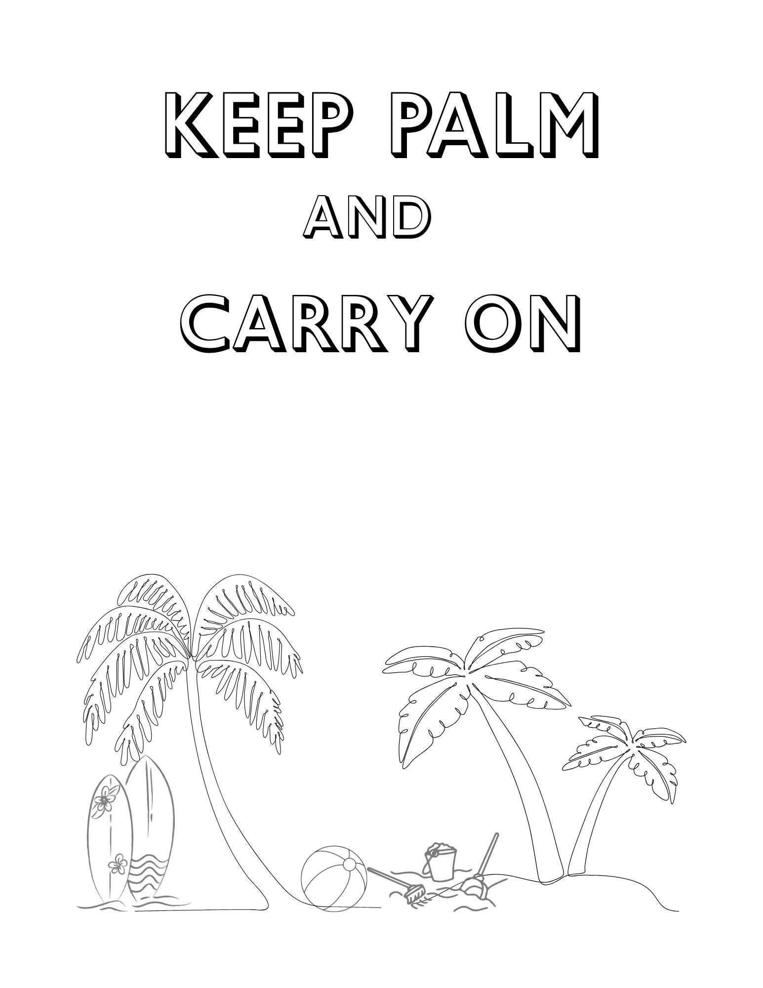 Kids Beach and Summer Coloring Pages - Etsy