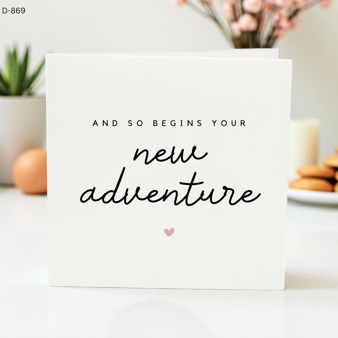 Personalized Good Luck Card, New Adventure Leaving Job, Home Coworker ...