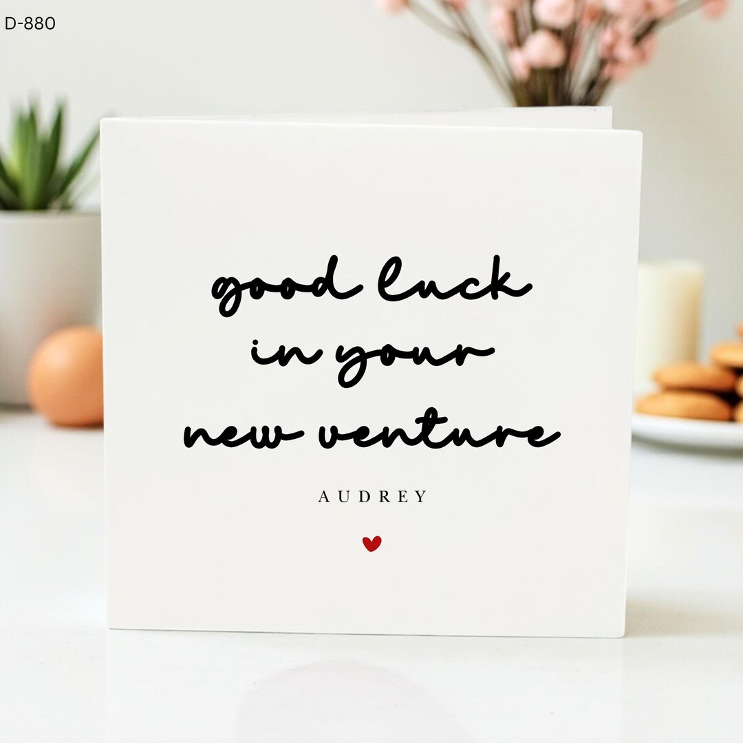 Good Luck Card, Leaving, New Venture, Proud of You, Business, With Your ...