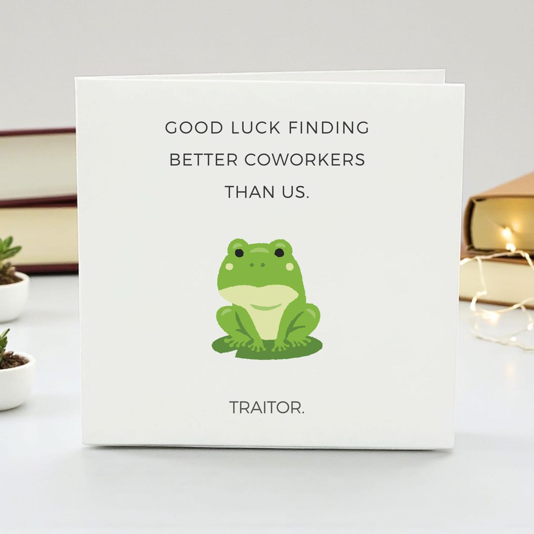 Funny Leaving Card for Coworker, Personalized Work Colleague Card ...