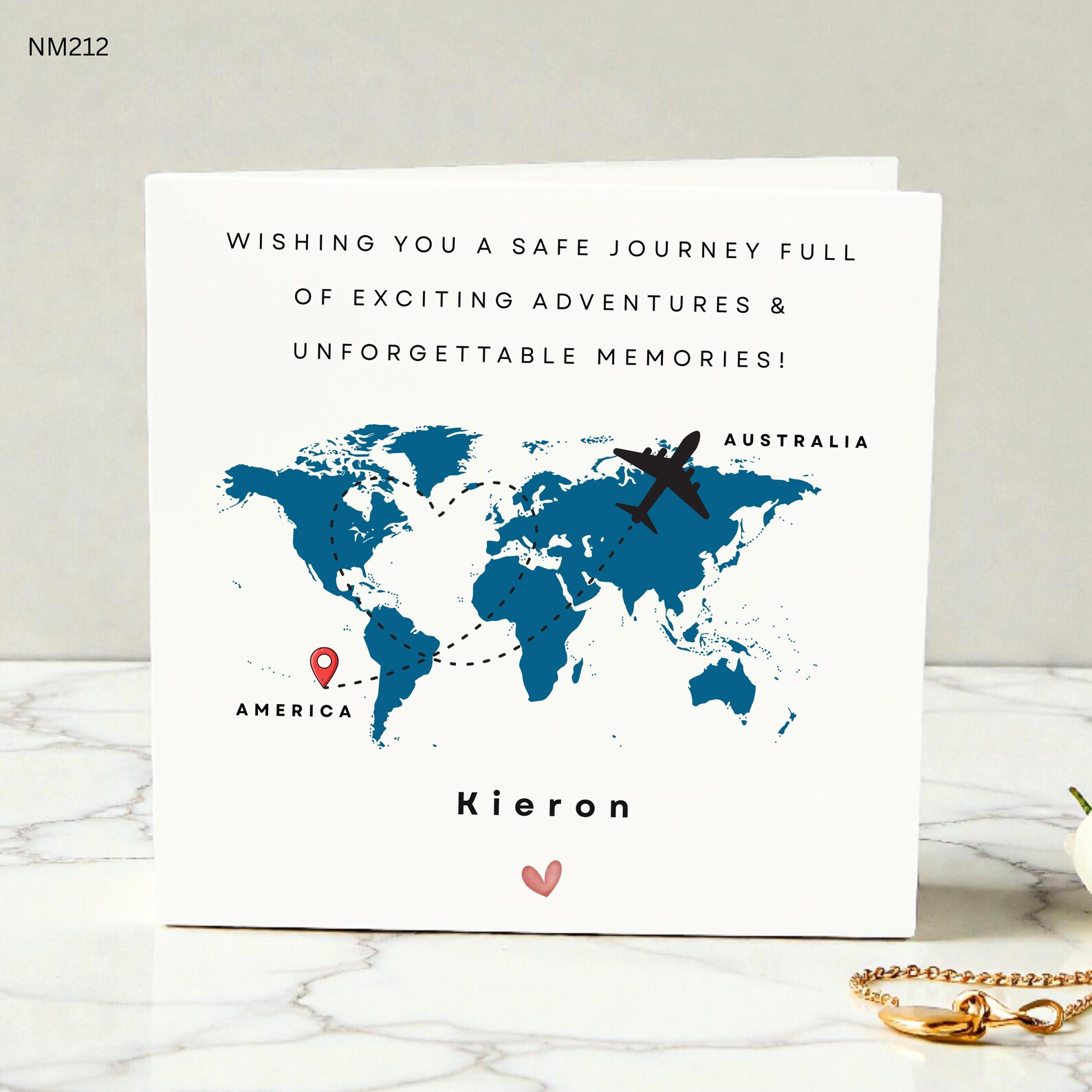 Personalized Bon Voyage Card – Travel Farewell Card – Adventure Awaits ...