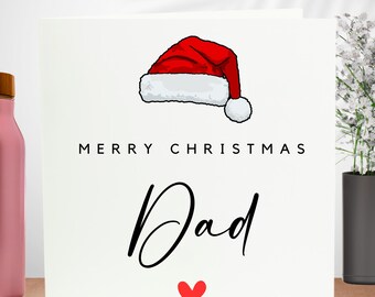 Daddy Christmas Card, Christmas Card for Daddy, Daddy Xmas Card, Dad ...
