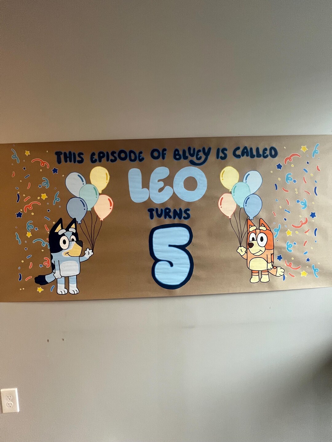 Bluey Birthday Banner - Custom - Hand Painted - Etsy