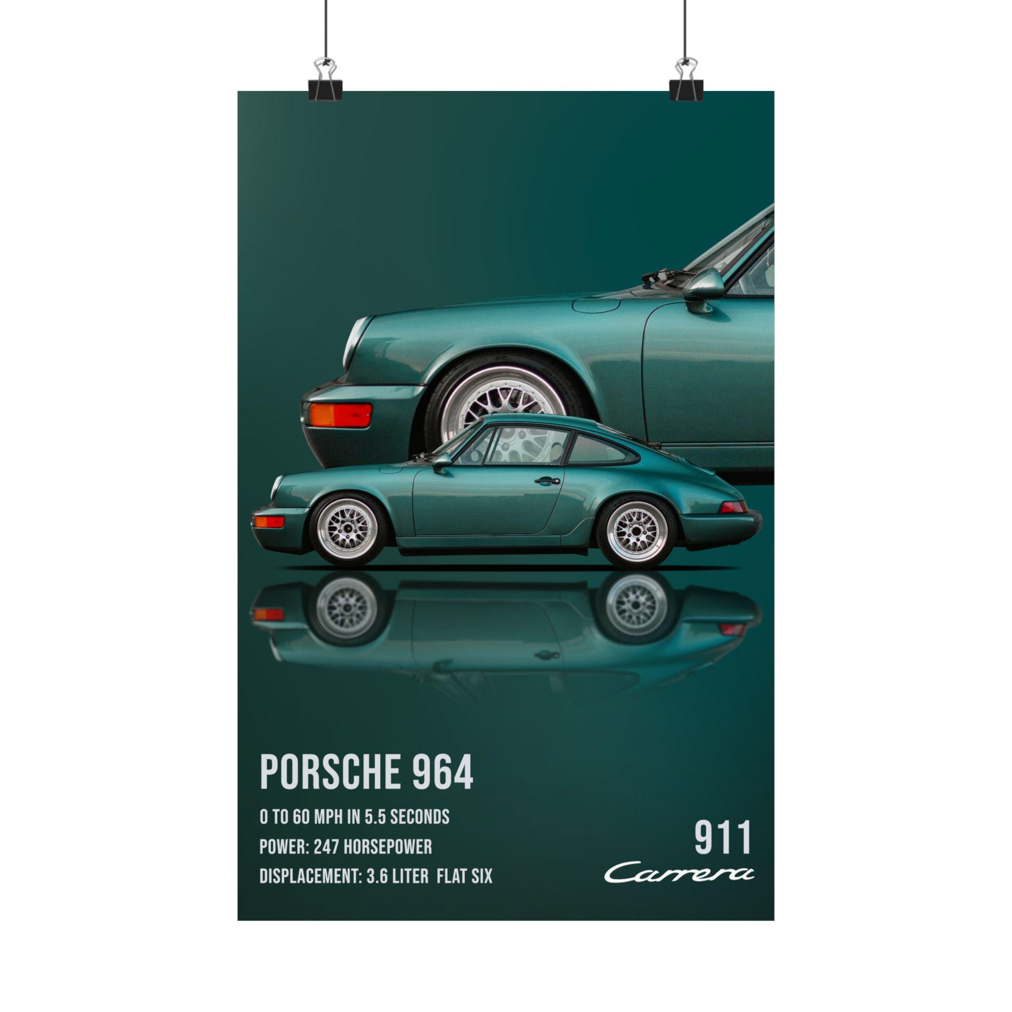 Porsche 964 Carrera Poster - Etsy