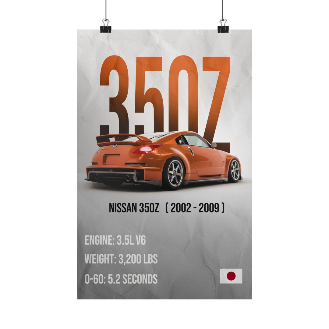 Nissan 350z Poster (11in X 17in) - Etsy