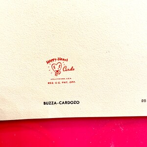 Unused 1950s Vintage Buzza Cardozo Christmas Card for Darling Wife With ...