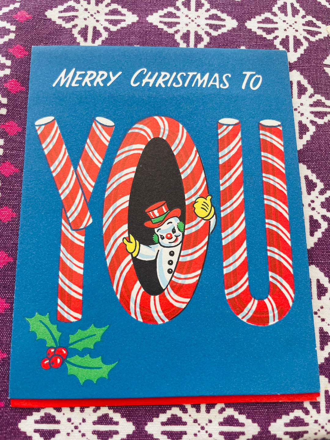 1950s Unused Pop up Christmas Card by Barker Cards to You - Etsy