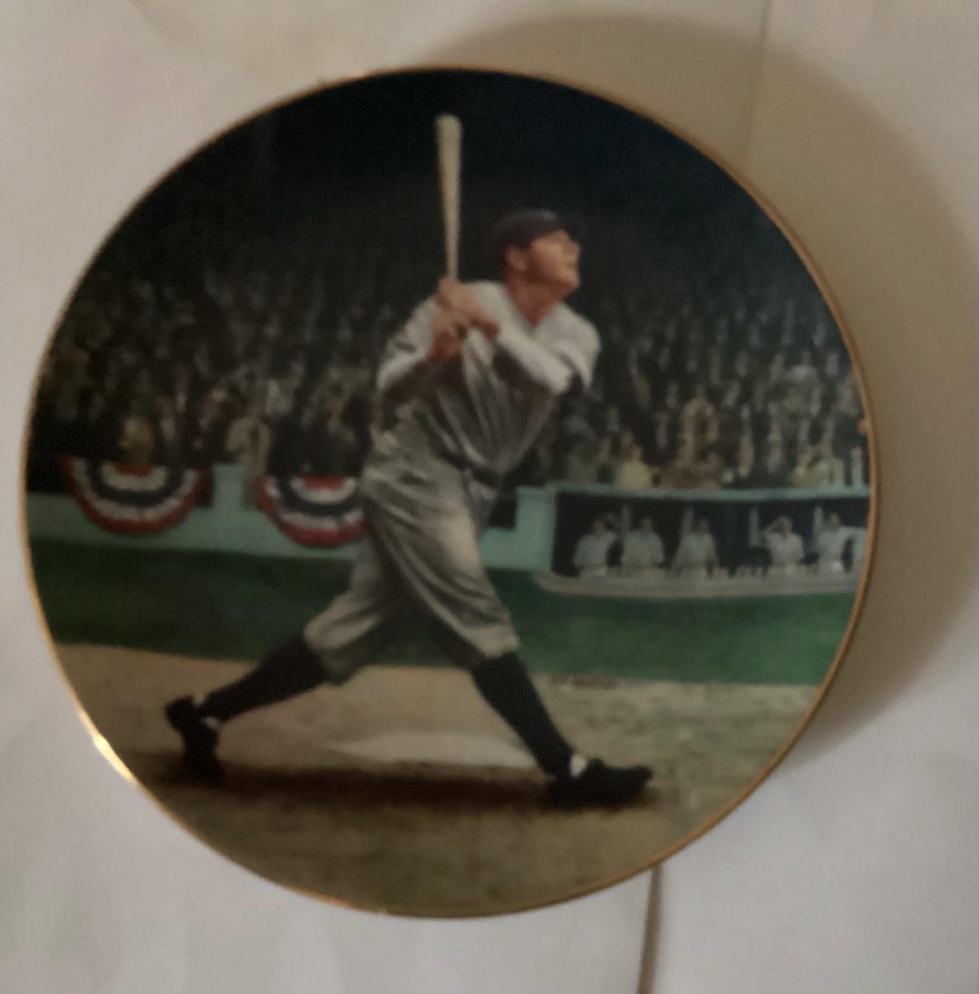 Two Collectors Plates Babe Ruth and Clark Gable - Etsy