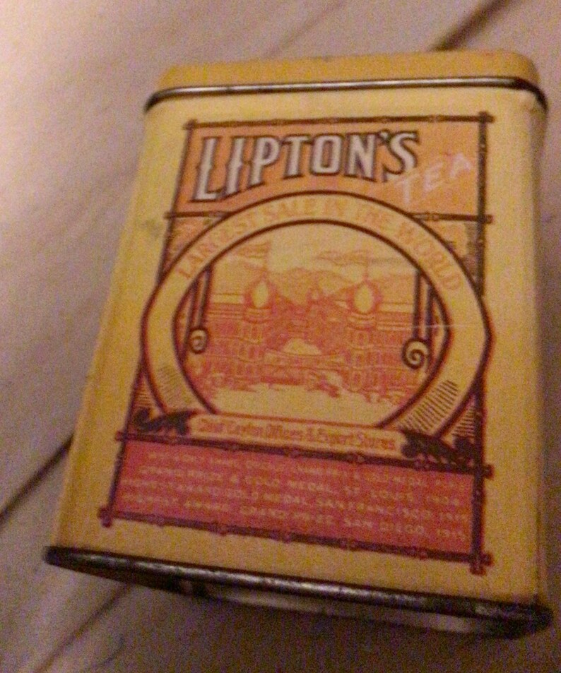 Vintage Lipton’s Tea Tin - Etsy