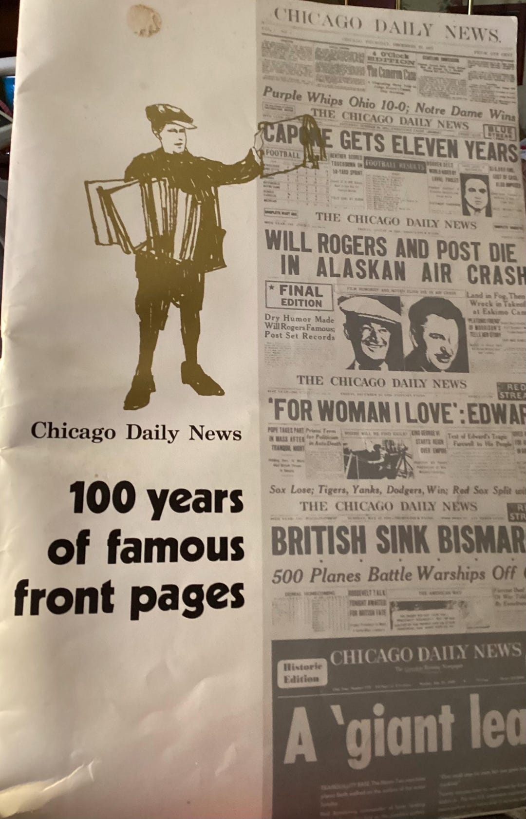 Chicago Daily News 100 Years of Famous Front Pages - Etsy