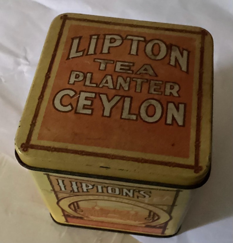 Vintage Lipton’s Tea Tin - Etsy