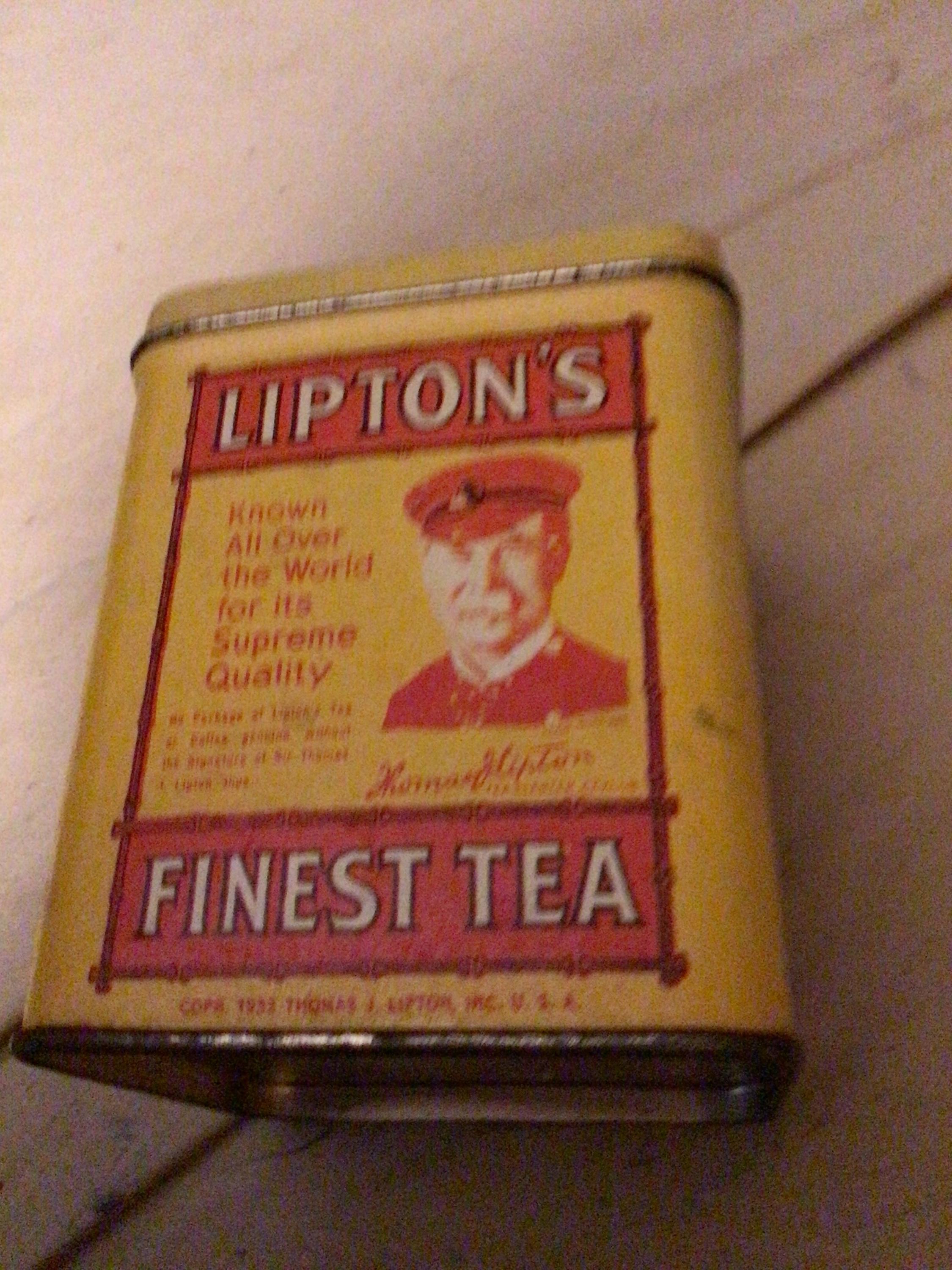 Vintage Lipton’s Tea Tin - Etsy
