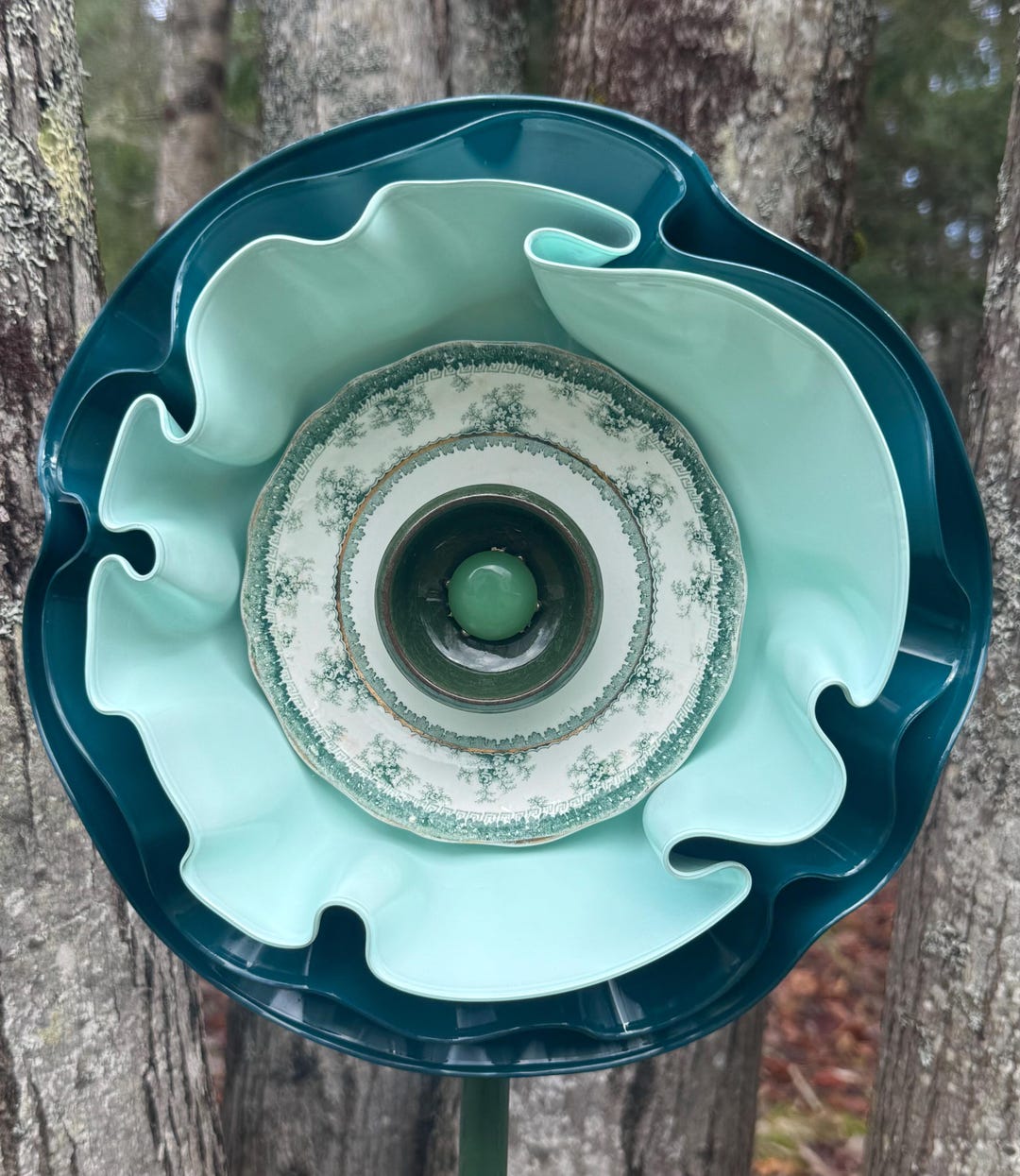 Vinyl Record Flower - Made With 3 Vinyl Lps — Shipping Included - Etsy