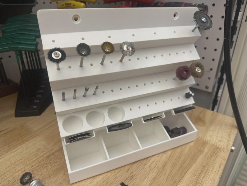 Wall Mount Dremel Organizer: 3D Printed Rotary Tool Holder - Etsy