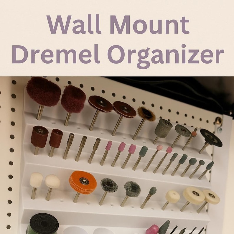 Wall Mount Dremel Organizer: 3D Printed Rotary Tool Holder - Etsy