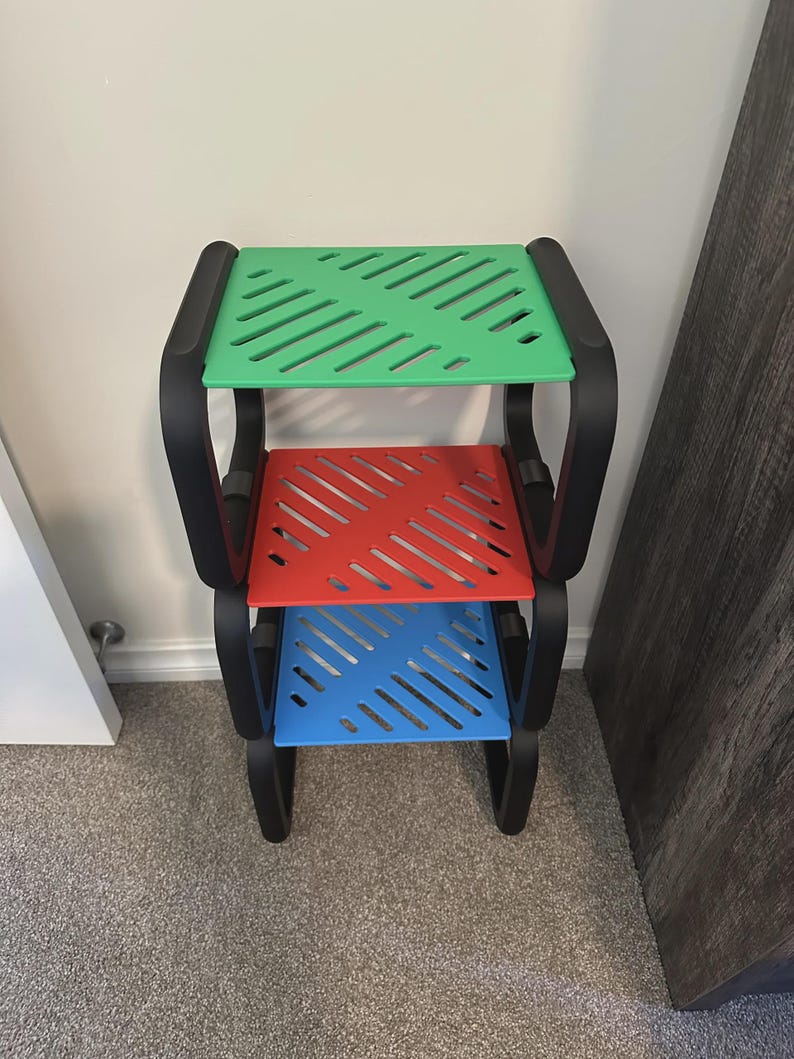 Modular 3D Printed Stackable Shoe Rack – Custom Color Combinations, Eco ...