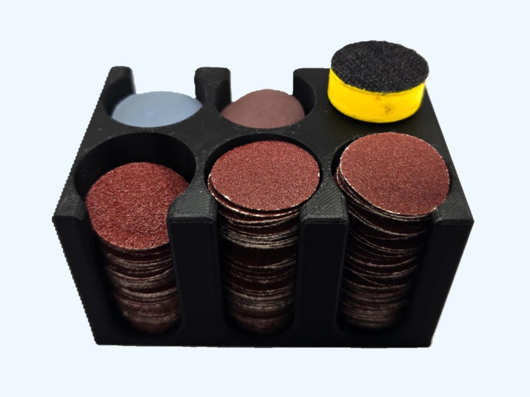 25mm Sanding Disc Organizer: Rotary Tool Abrasive Pad Storage Rack - Etsy