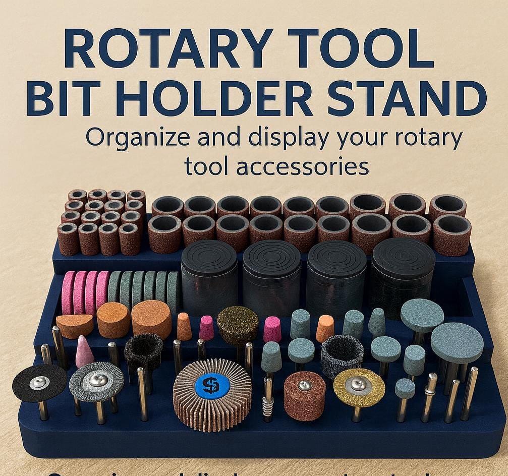 Rotary Tool Bit Holder: Universal Dremel Accessory Organizer - Etsy