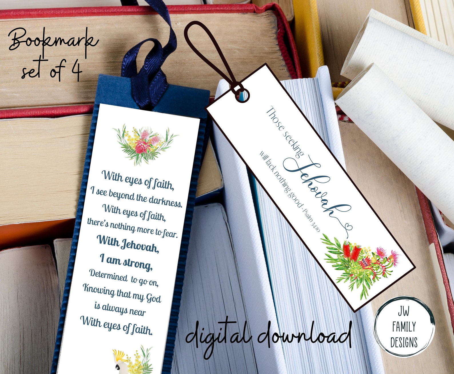 2022 Year Text Printable Bookmark JW Those Seeking Jehovah - Etsy