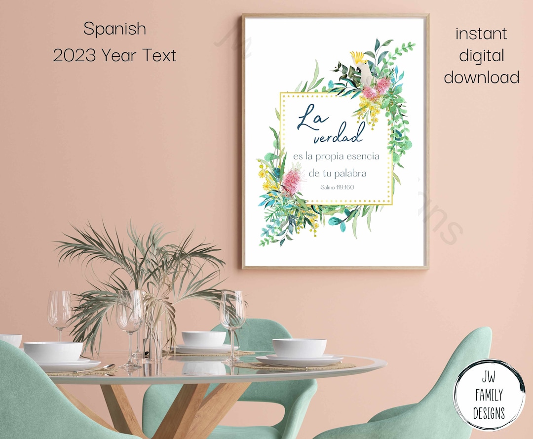 Spanish 2023 Year Text Printable JW La Verdad Es La Propia Esencia De ...