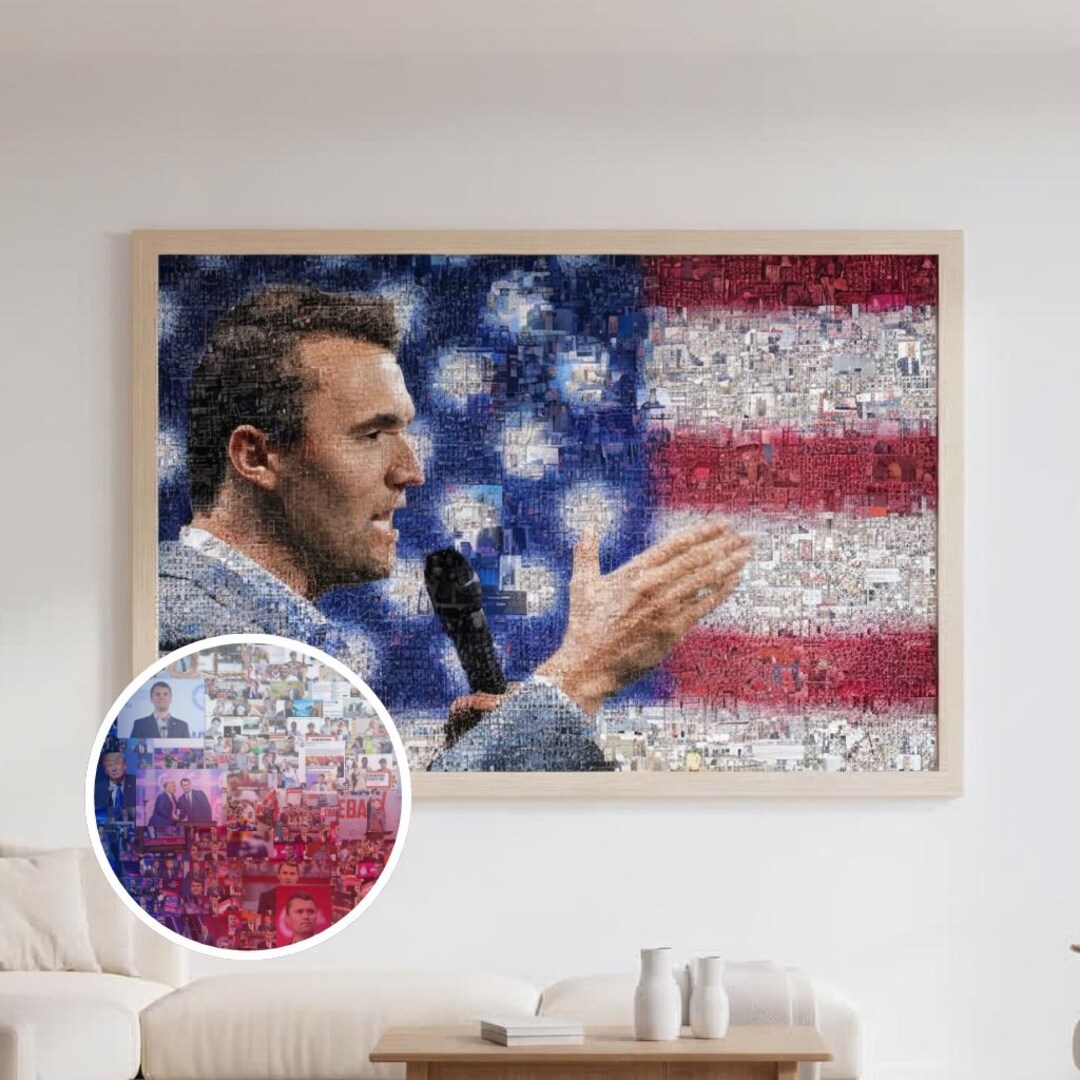 Custom Political Photo Mosaic Portrait | Inspiring Leader Art (digital ...