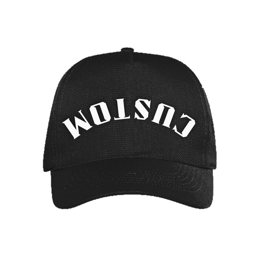 Custom Embroidered Upside-down Text Trucker Baseball Cap Personalized Upside-down Text Hat - Etsy