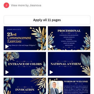 Graduation Modern Ceremony Presentation - Etsy