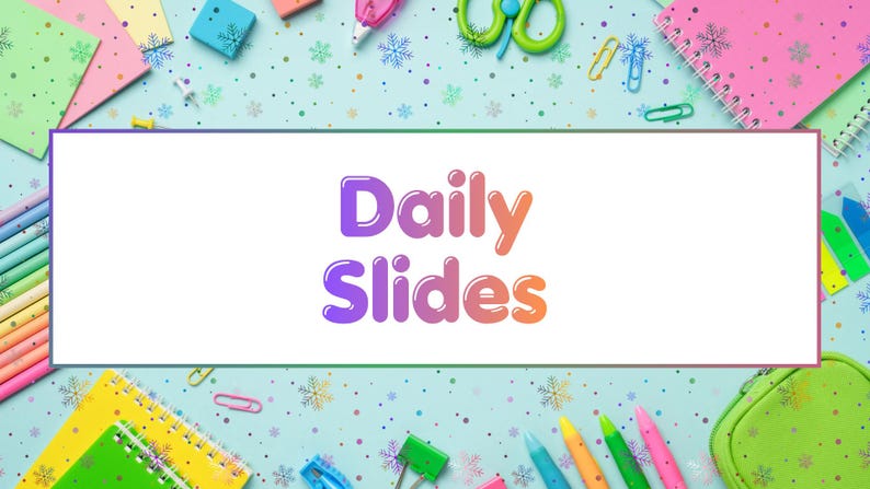 Editable Canva Classroom Daily Slides, Morning Agenda Template (digital ...