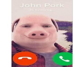 John Pork Rolled Poster | Meme - Etsy