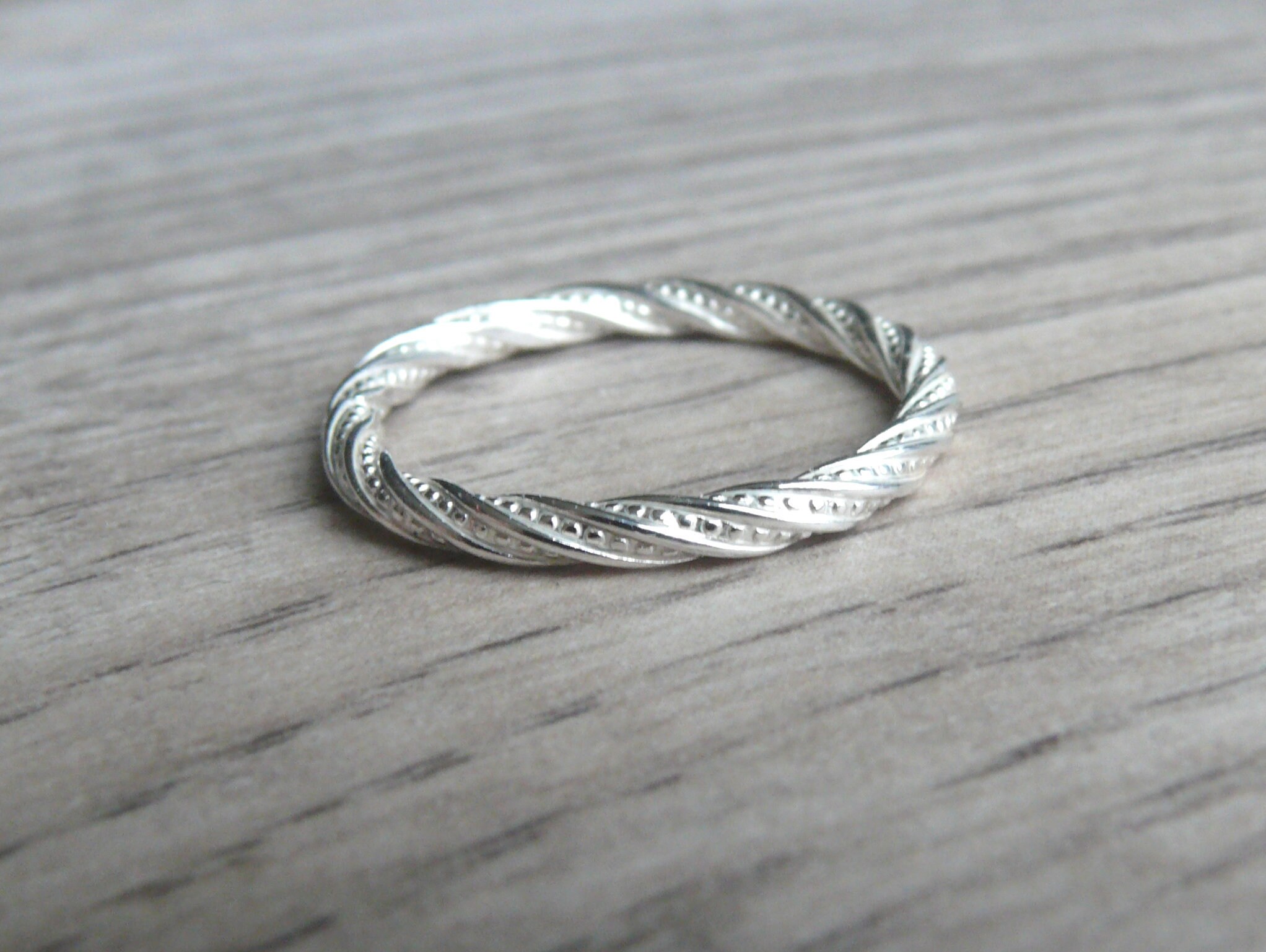 Sterling Silver Twisted Ring Silver Twist Ring Rope | Etsy