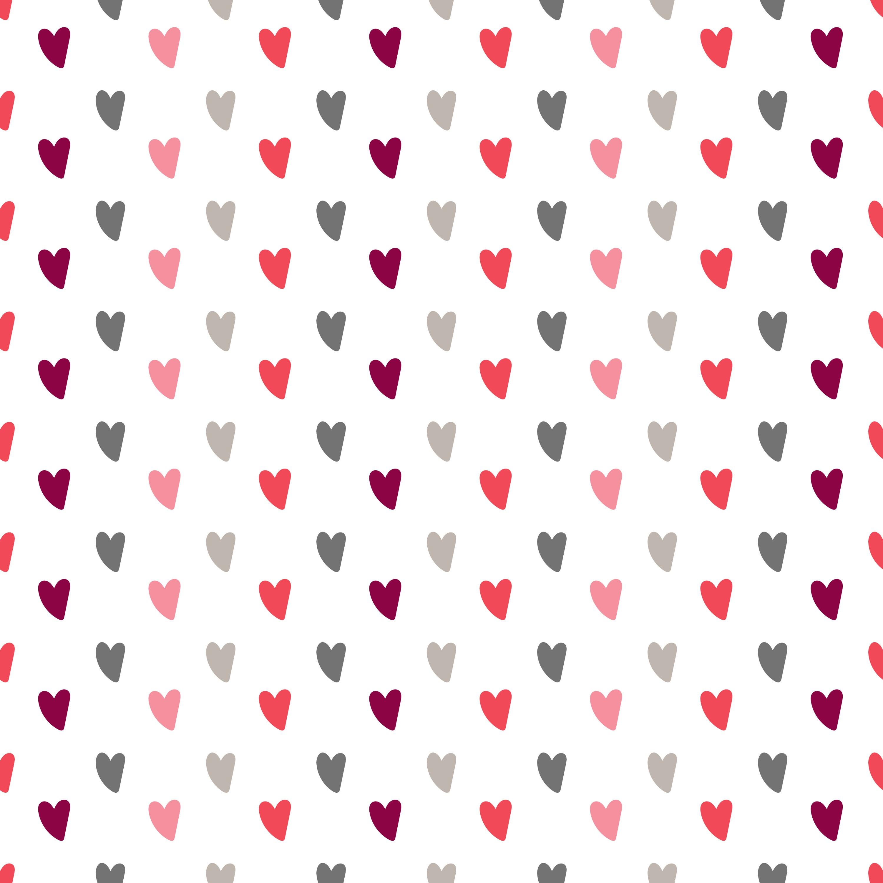 Heart Seamless Pattern Digital Papers - Etsy