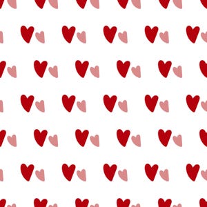 Heart Seamless Pattern Digital Papers - Etsy
