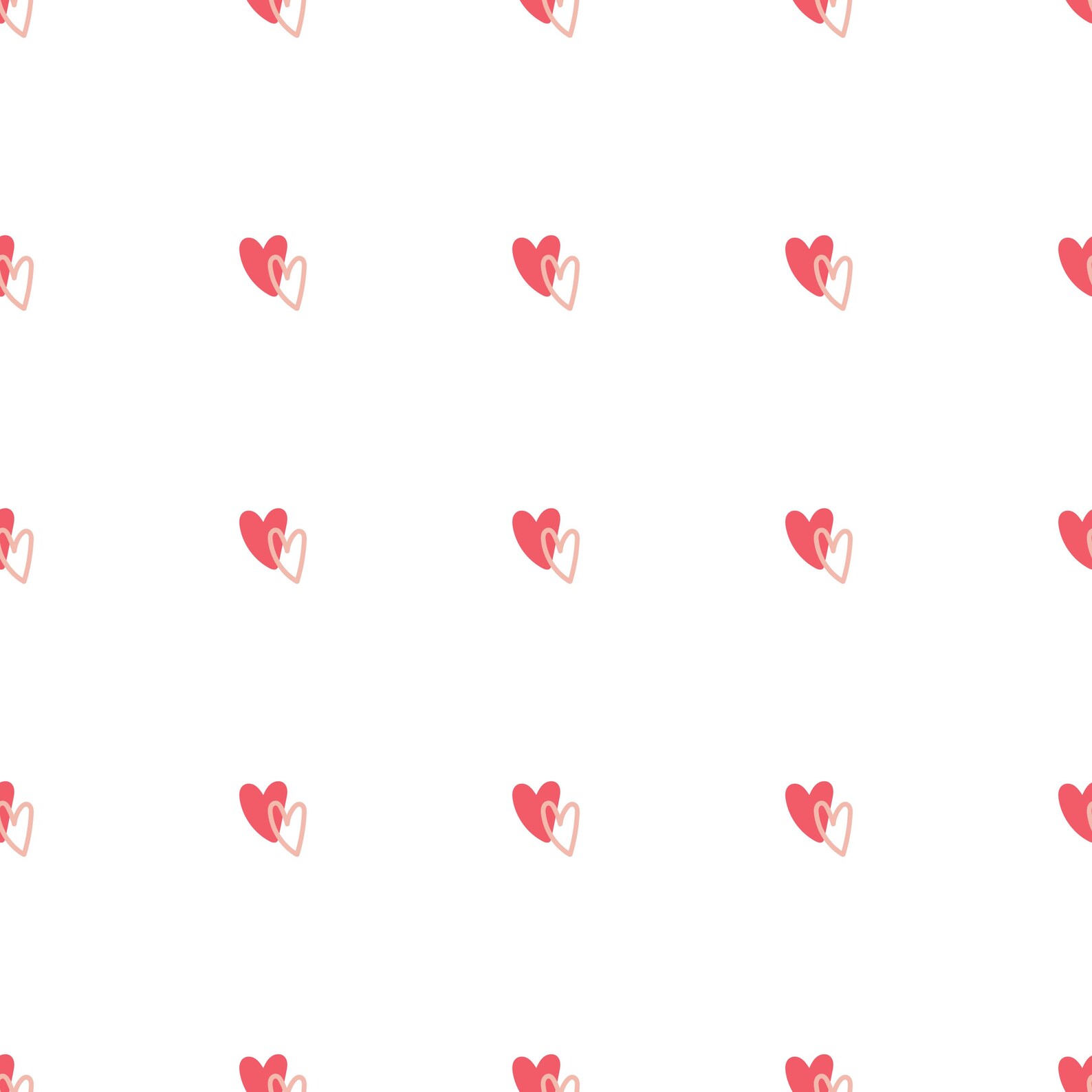Heart Seamless Pattern Digital Papers - Etsy