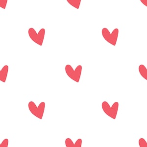 Heart Seamless Pattern Digital Papers - Etsy