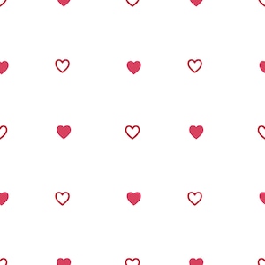 Heart Seamless Pattern Digital Papers - Etsy