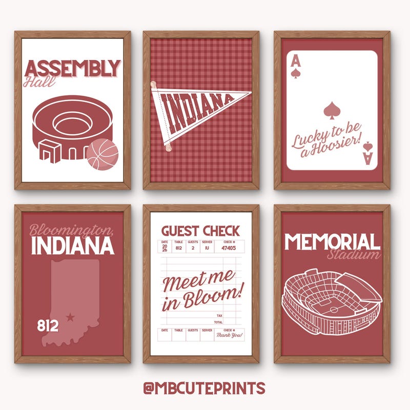 Vintage Iu Wall Art - Etsy