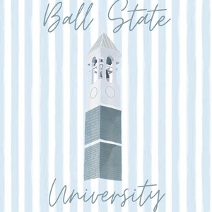 BALL STATE UNIVERSITY | College Wall Decor | Digital Prints - Etsy