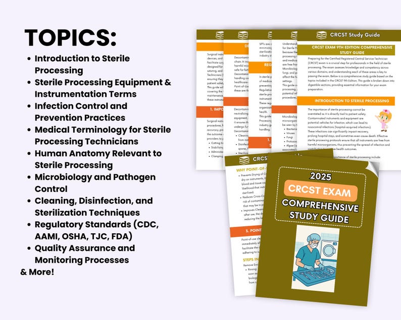 CRCST Sterile Processing Study Guide: 9th Edition Notes (PDF Download ...