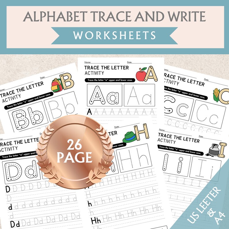 Alphabet Tracing Worksheets for Kids | ABC Letters Tracing PDF ...
