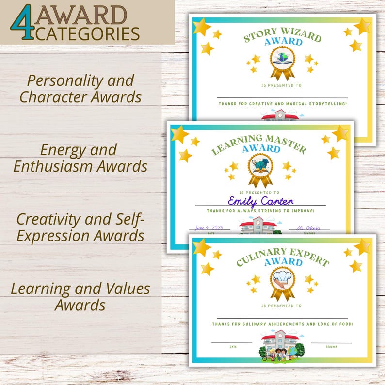 Funny Student Award Certificates: Printable Classroom Awards (PDF & PNG ...