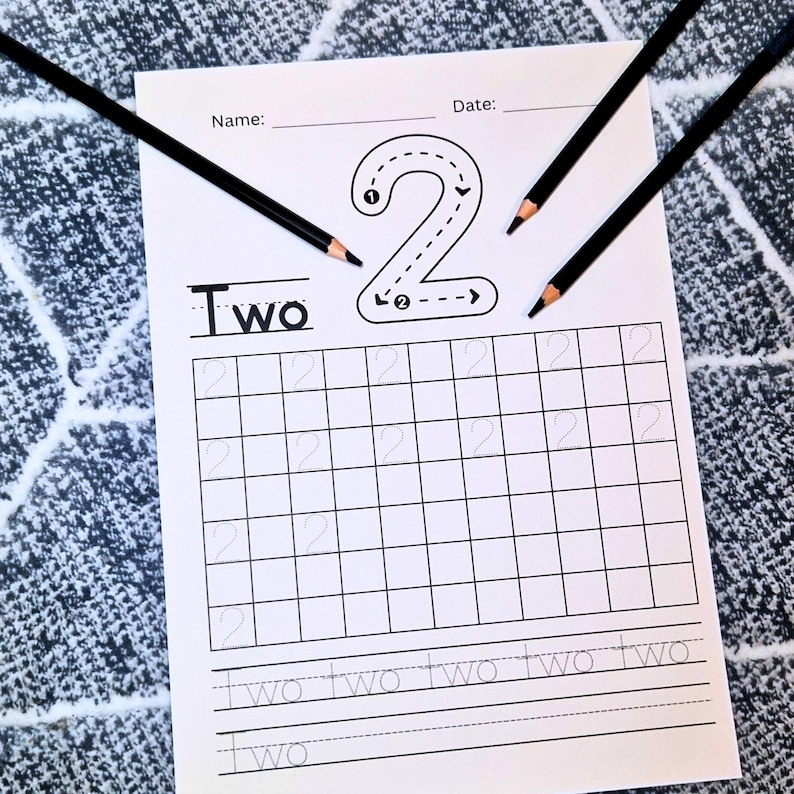 Printable Number Tracing Worksheets (1-10) | Fine Motor & Handwriting ...