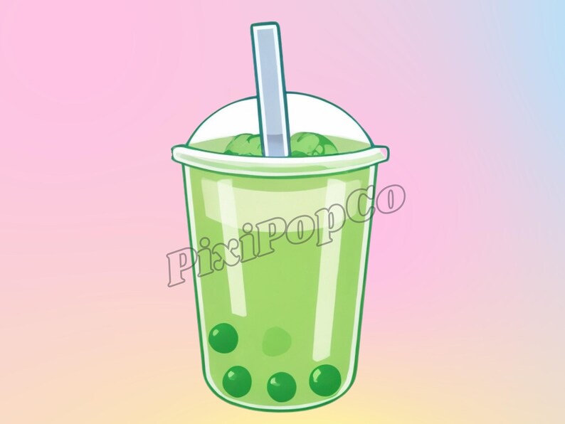 Kawaii Boba Tea Twitch Sub Badges | Cute Chibi Bubble Tea Badges for ...