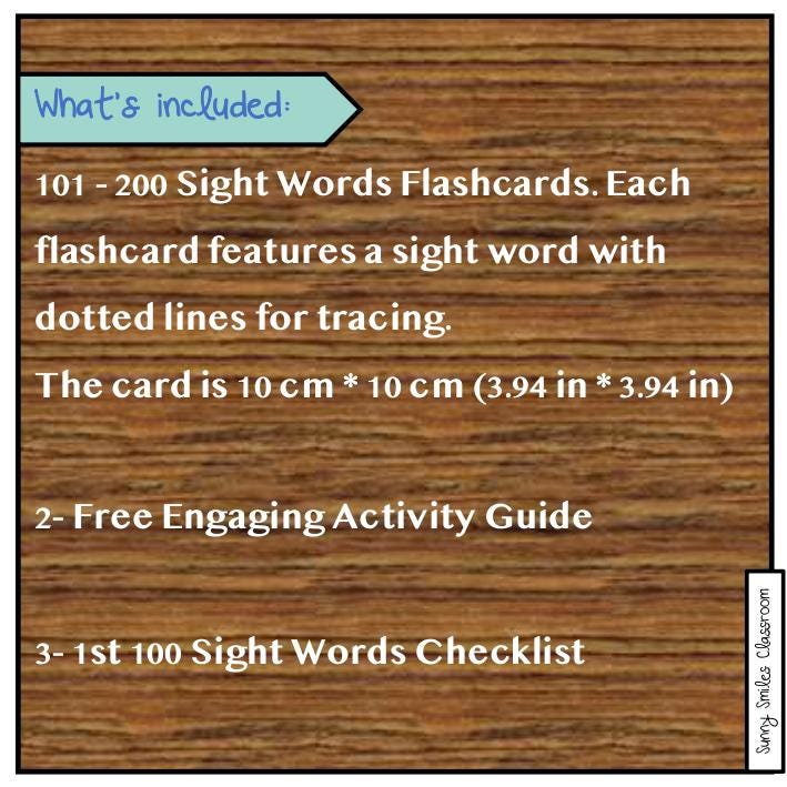 Second 100 Fry Sight Words Printables Tracing Flash Cards for ...