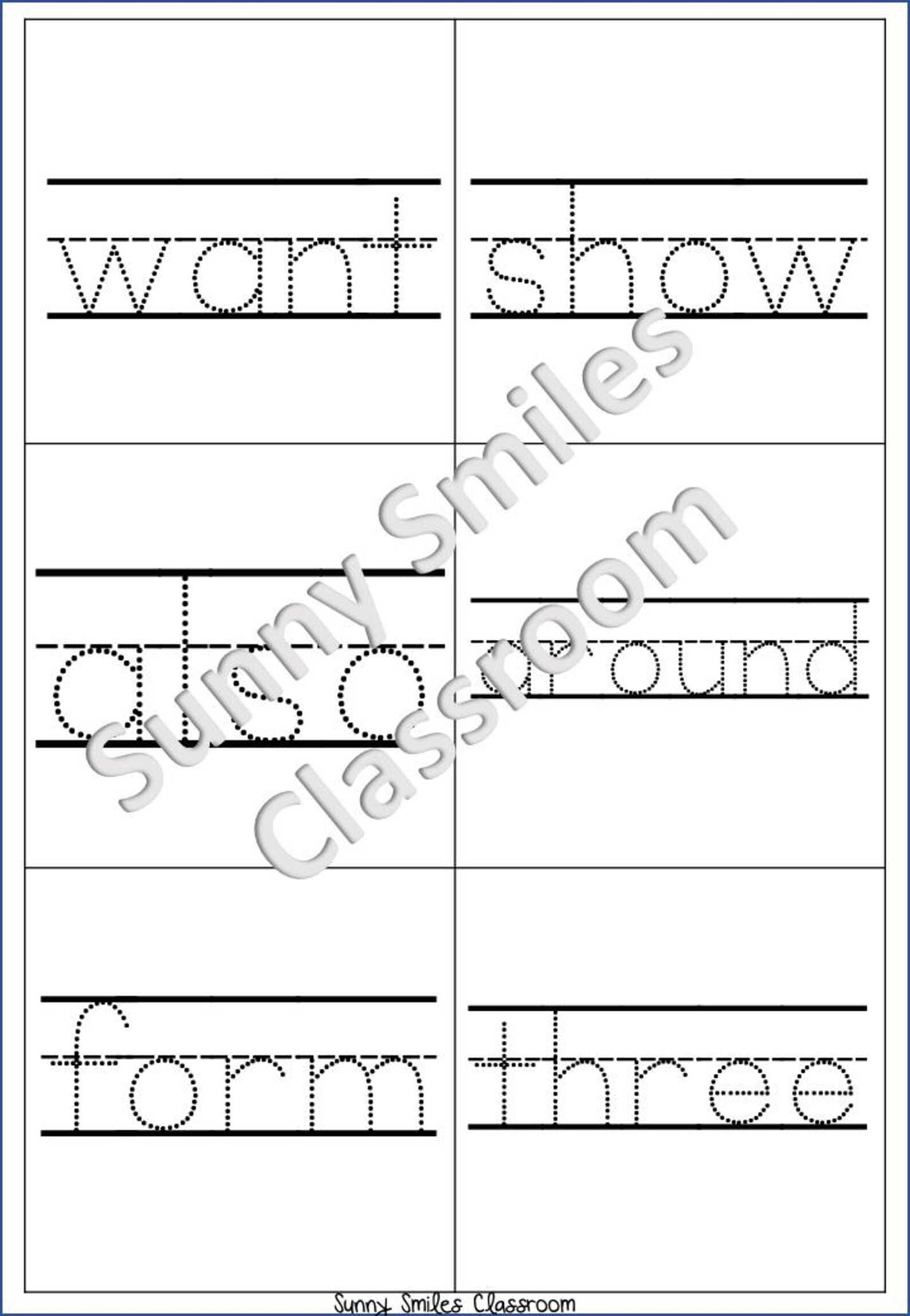 Second 100 Fry Sight Words Printables Tracing Flash Cards for ...